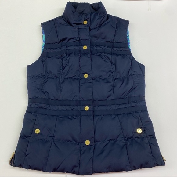 Lilly Pulitzer | Jackets & Coats | Lilly Pulitzer Small Puffer Vest ...